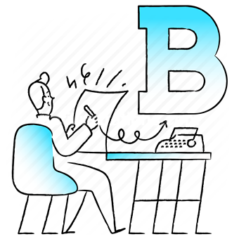 Download user, interface, ui, letter, bold, write, typing, typewriter ...