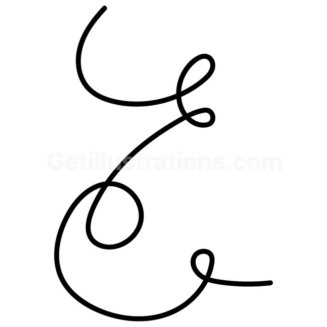 Download doodle, curve, lines, curls, handwriting, draw- Elemental scribble