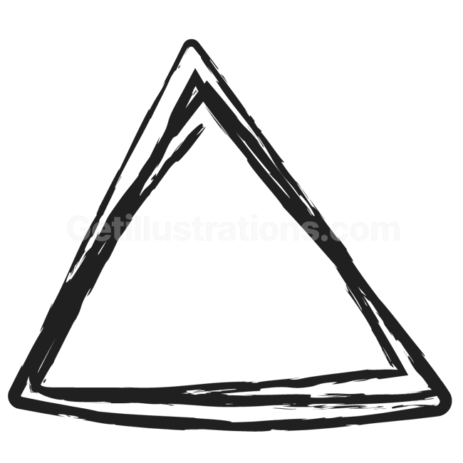 Download scrawl, loop, triangle, shape, doodle, brush- Elemental scribble