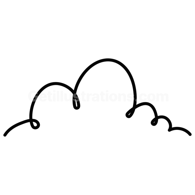 Download weather, cloud, curve, line, lines- Elemental scribble