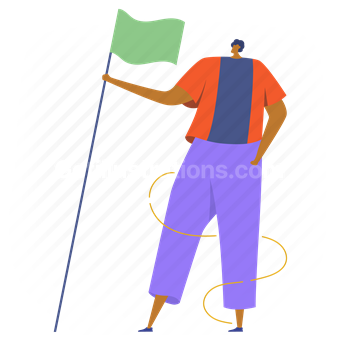 Download achievement, accomplishment, flag, flags, flagged, man, people ...